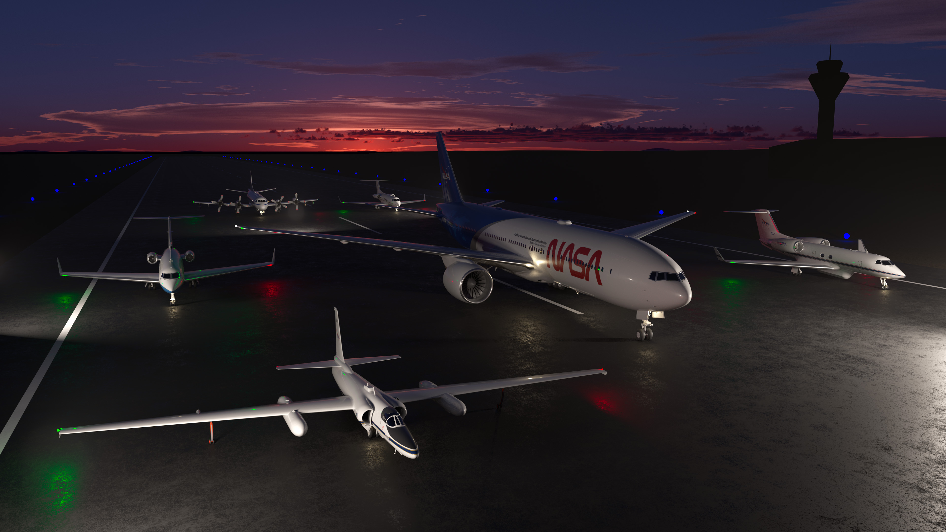 NASA Airborne Science Program Aircraft Platform Models