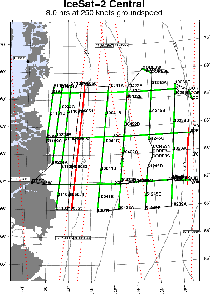Map of today's mission | NASA Airborne Science Program
