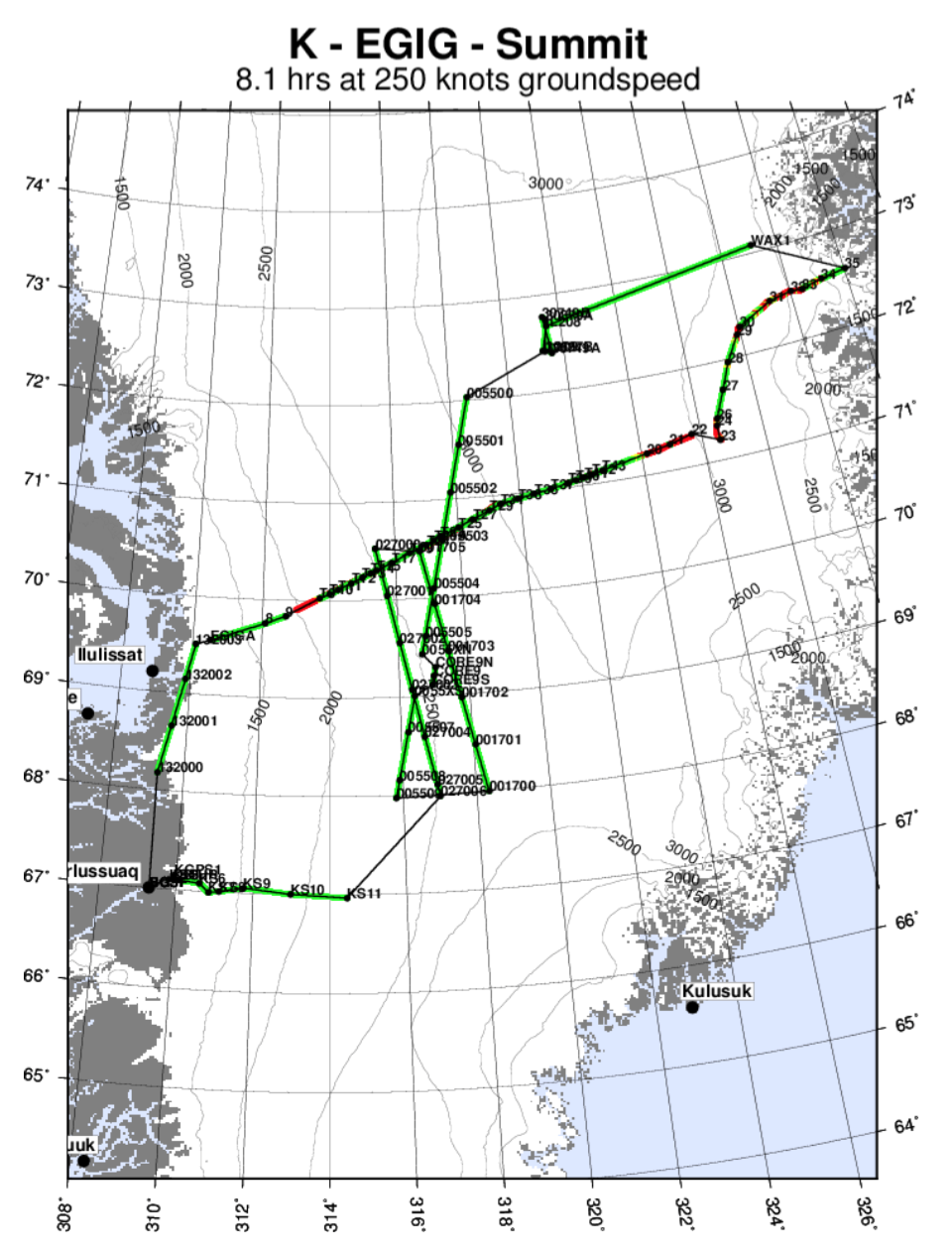 Map of today’s mission | NASA Airborne Science Program