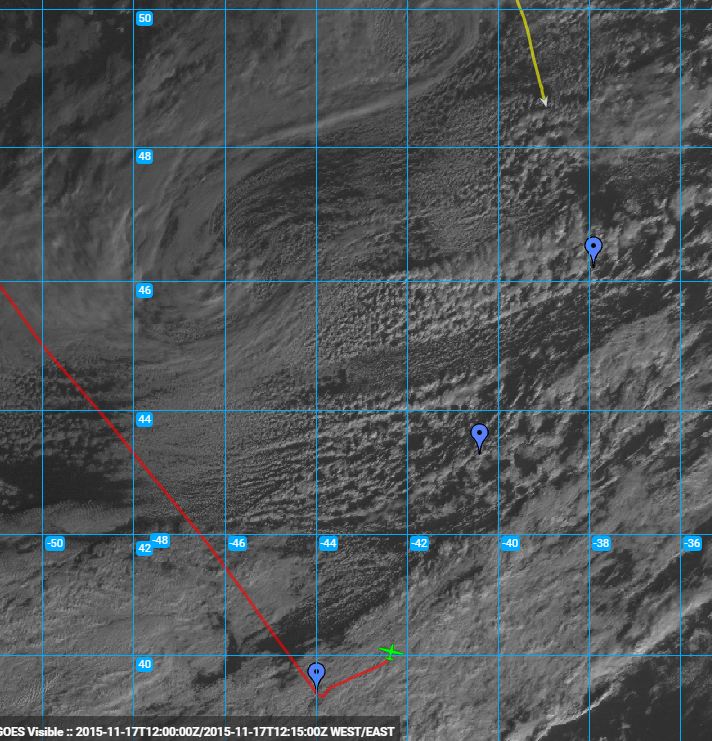 1230Z GOES Visible Imagery and Flight Track | NASA Airborne Science Program