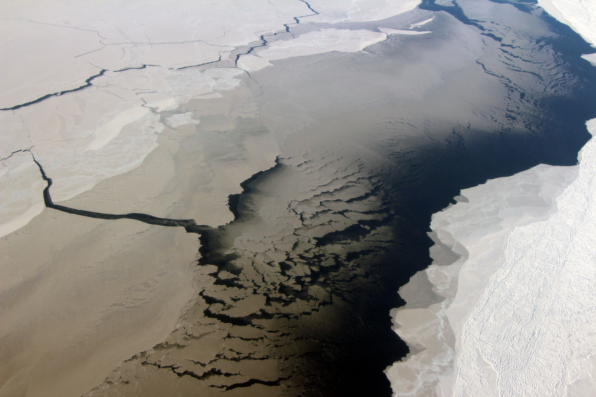 Coastal polynya near the Filchner Ice Shelf (John Sonntag / NASA ...