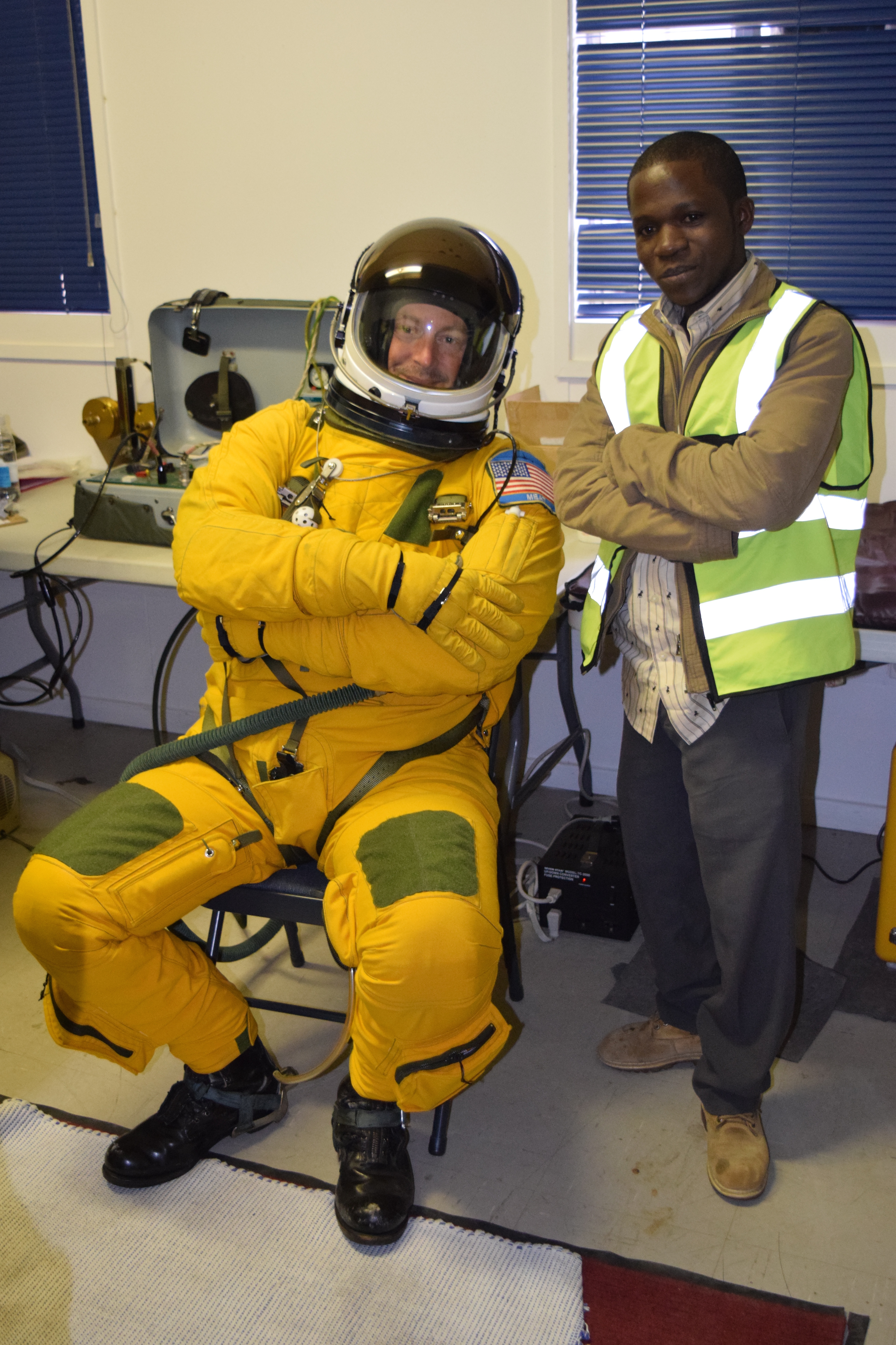 Posing with the ER-2 pilot Stu | NASA Airborne Science Program