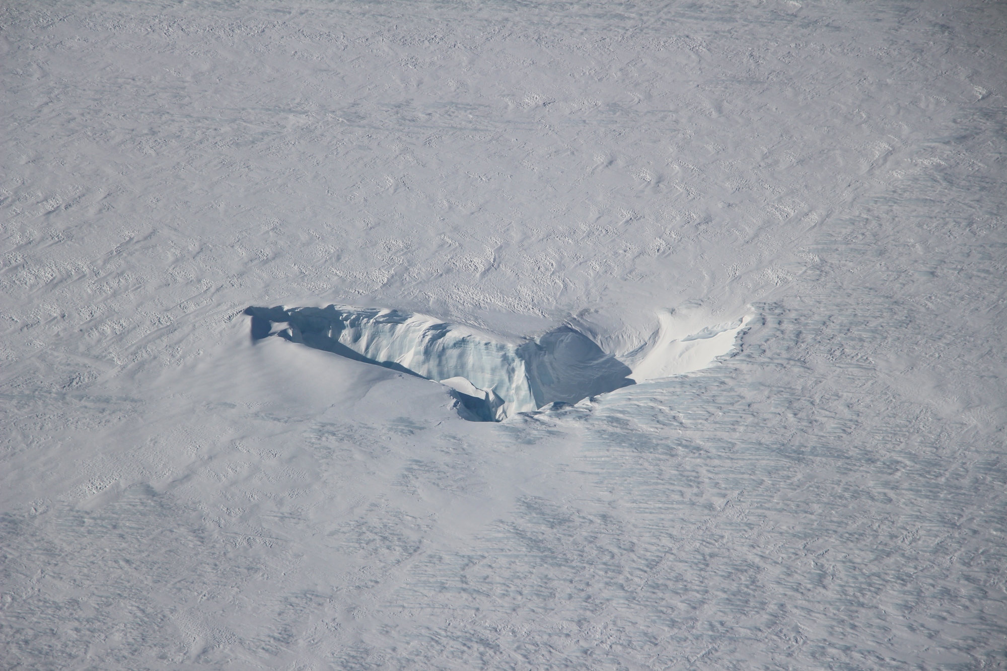 Moulin on Ryder Glacier | NASA Airborne Science Program