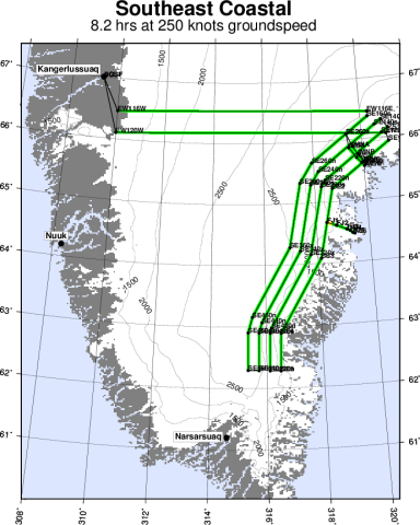 Map of Southeast Coastal | NASA Airborne Science Program
